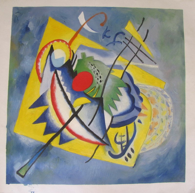 Wassily Kandinsky Red Oval 1920 Oil Painting Reproduction on