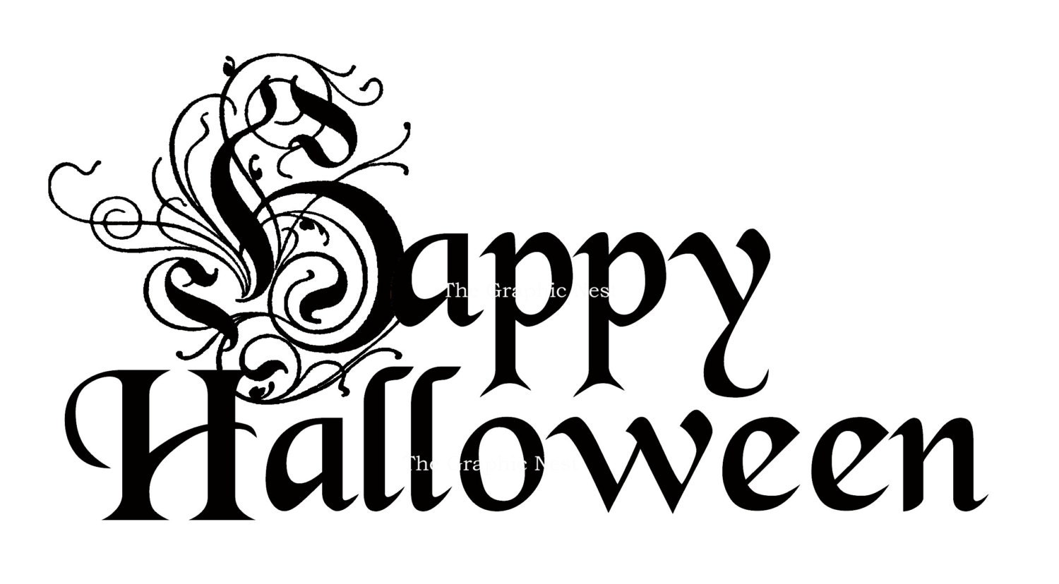 Halloween Word art. Digital files by TheGraphicNest on Etsy
