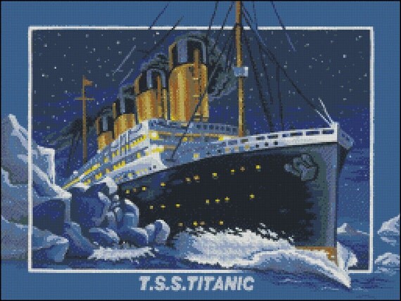 Cross Stitch Pattern Titanic