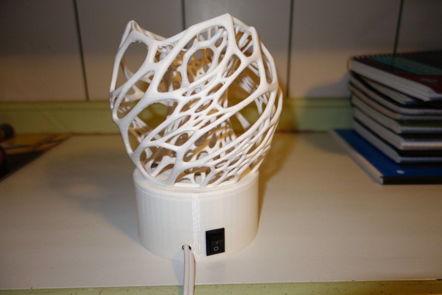 3d Printed Lamp with removable shade by 3dLighting on Etsy