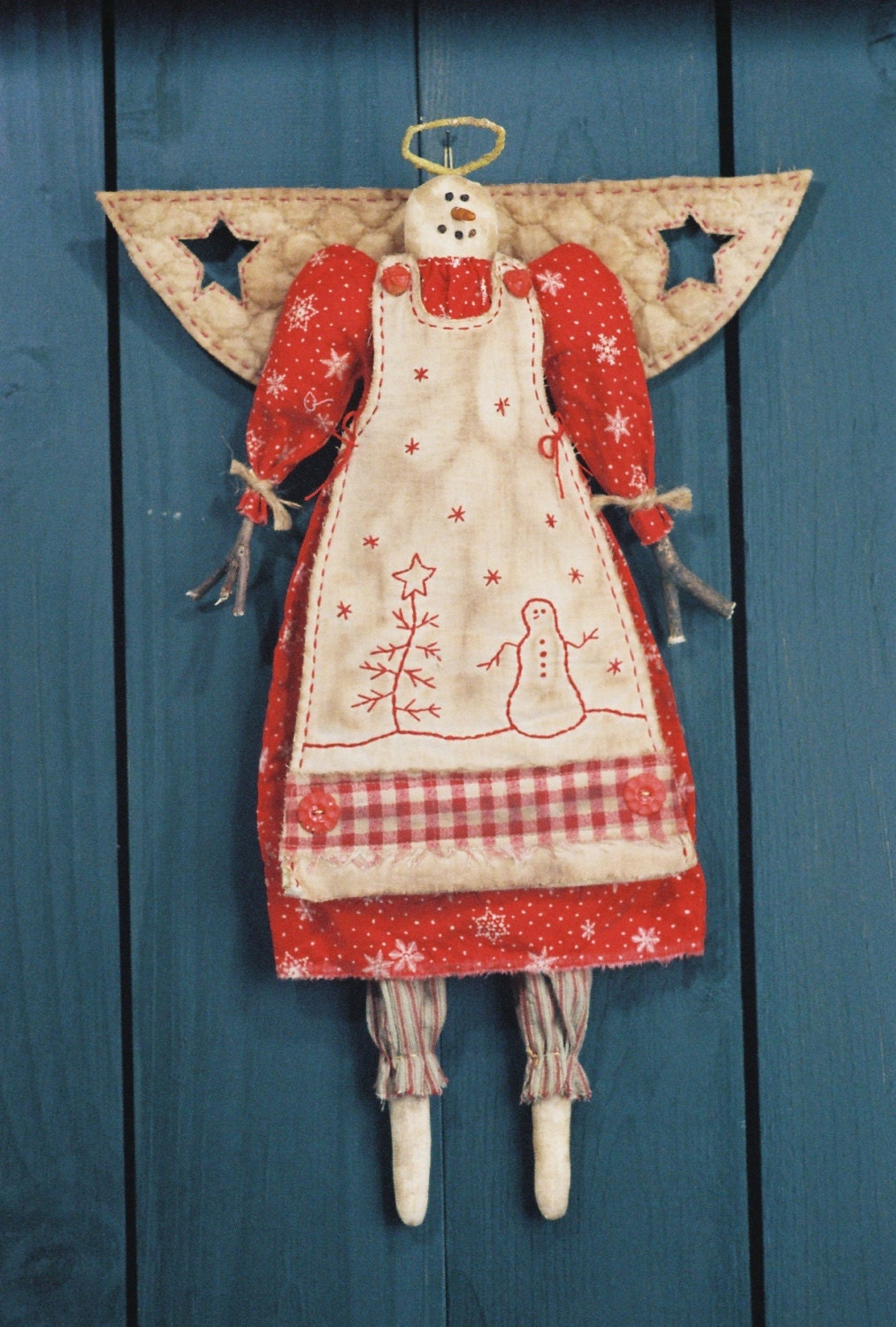 Cloth Doll E-Pattern 19in Country-primitive Holiday Angel epattern