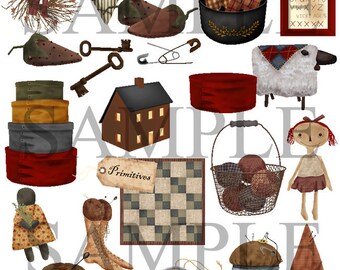 Popular items for primitive graphics on Etsy