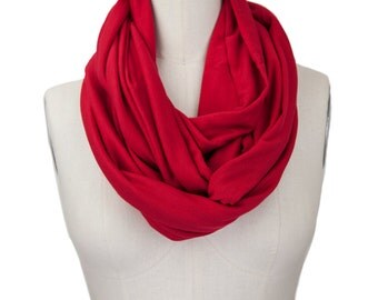 Popular items for red infinity scarf on Etsy