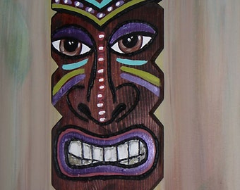 Tiki face | Etsy
