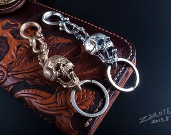 Popular items for skull keychain on Etsy