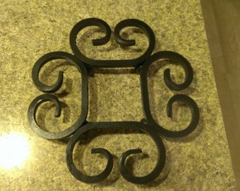 Wrought iron trivet | Etsy