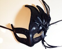 Unique black swan mask related items | Etsy