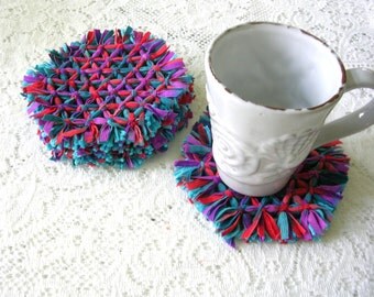 Blue coaster set | Etsy