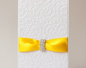 Popular items for yellow invitations on Etsy