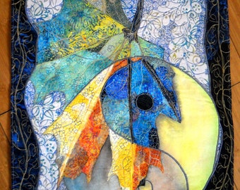 Zen nature abstract green art Print of my watercolor painting