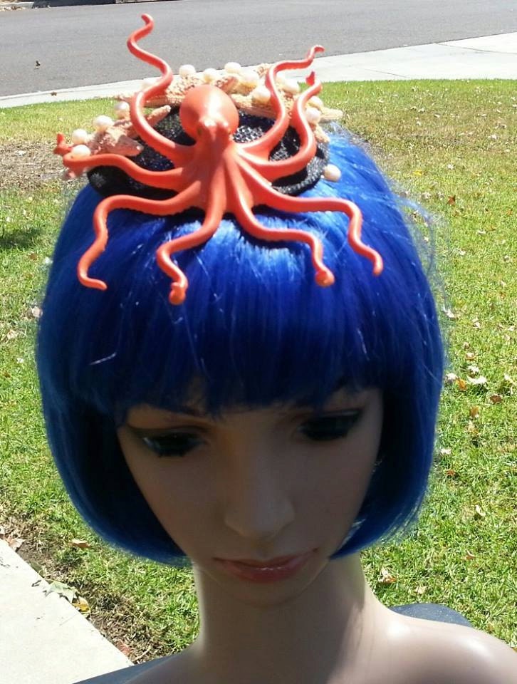 Octopus Octopus hat Ocean hat Octopus headpiece by msformaldehyde