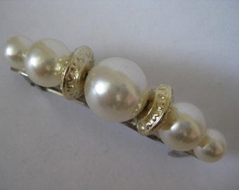 Pearl barrette | Etsy