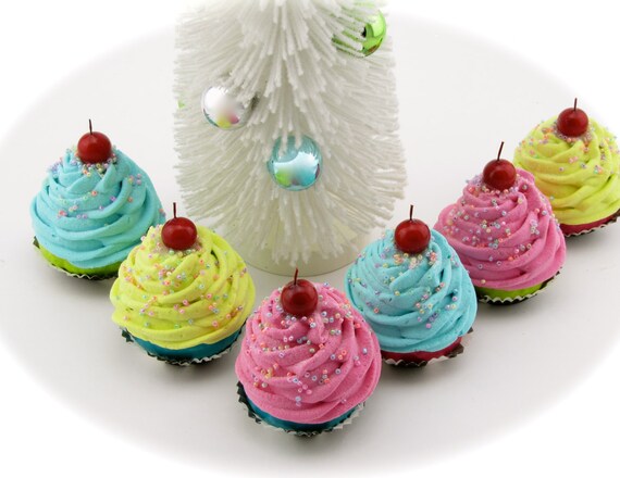 Fake Cupcake Punk Rock Zebra Collection Set 6 by 12LegsCuriosities
