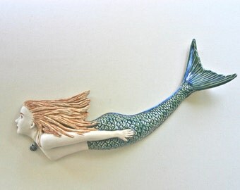 Swimming Mermaid Wall Hanging