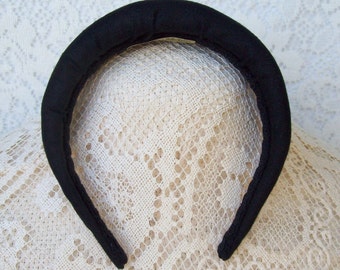 Black VELVET Headband Classic Preppy by BelindaAvant on Etsy
