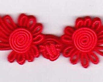 Six pairs gold loop braid Chinese Frogs fasteners by bbchris