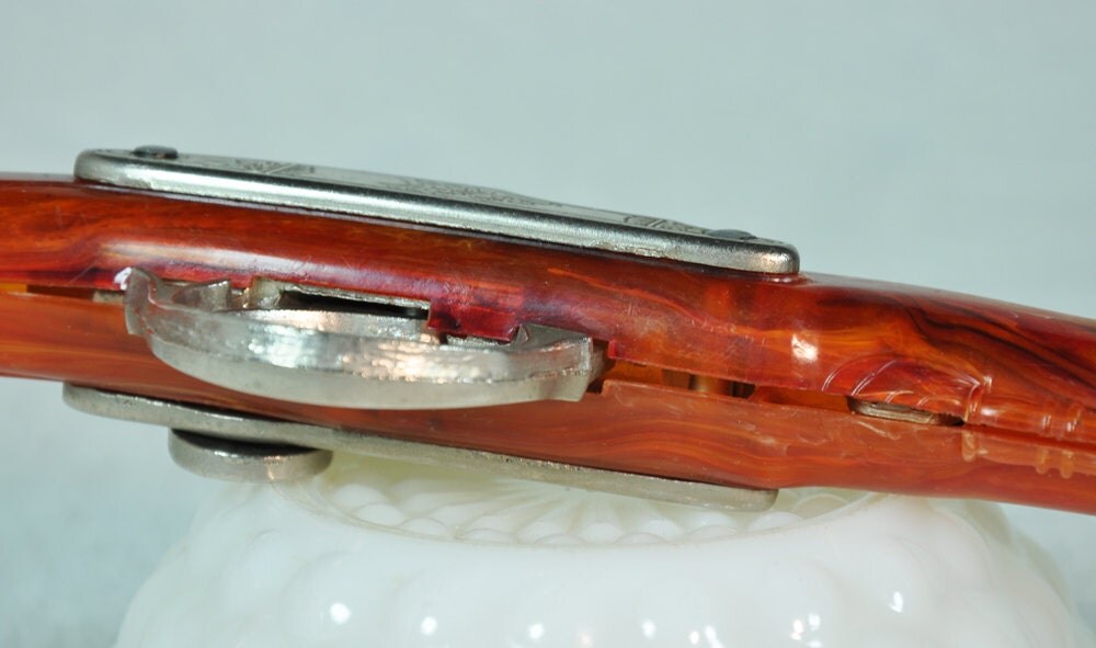 1950s Hubley FLINTLOCK Jr. toy CAP GUN derringer dueling