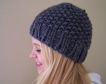 Popular items for grey knit hat on Etsy