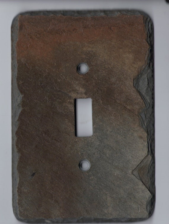 Recycled Slate Switchplate Switch Plate Stone by VermontSlateArt
