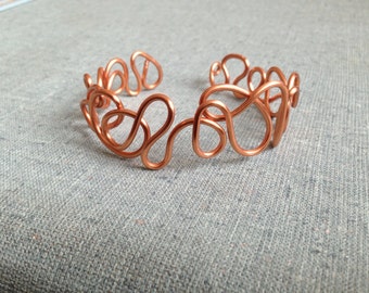 Popular items for Copper wire cuff on Etsy