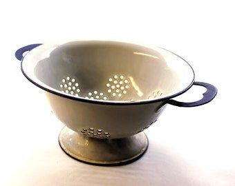 Popular items for enamel colander on Etsy