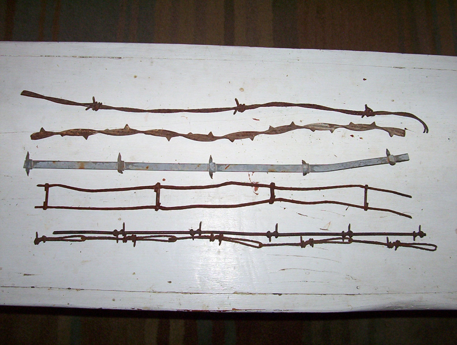 Antique Barbed Wire Barb Bob Bobbed lot of 6 rusty by ozarksfinds
