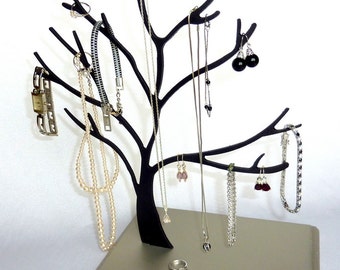 Satin Nickel Contemporary Jewelry Tree / Memo holder / Ornament tree ...