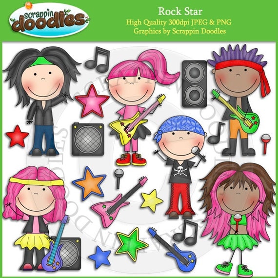 Rock Stars Clip Art
