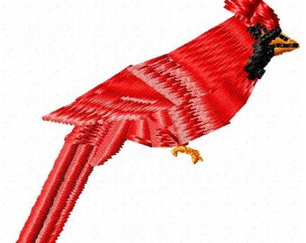 Embroidered cardinal | Etsy
