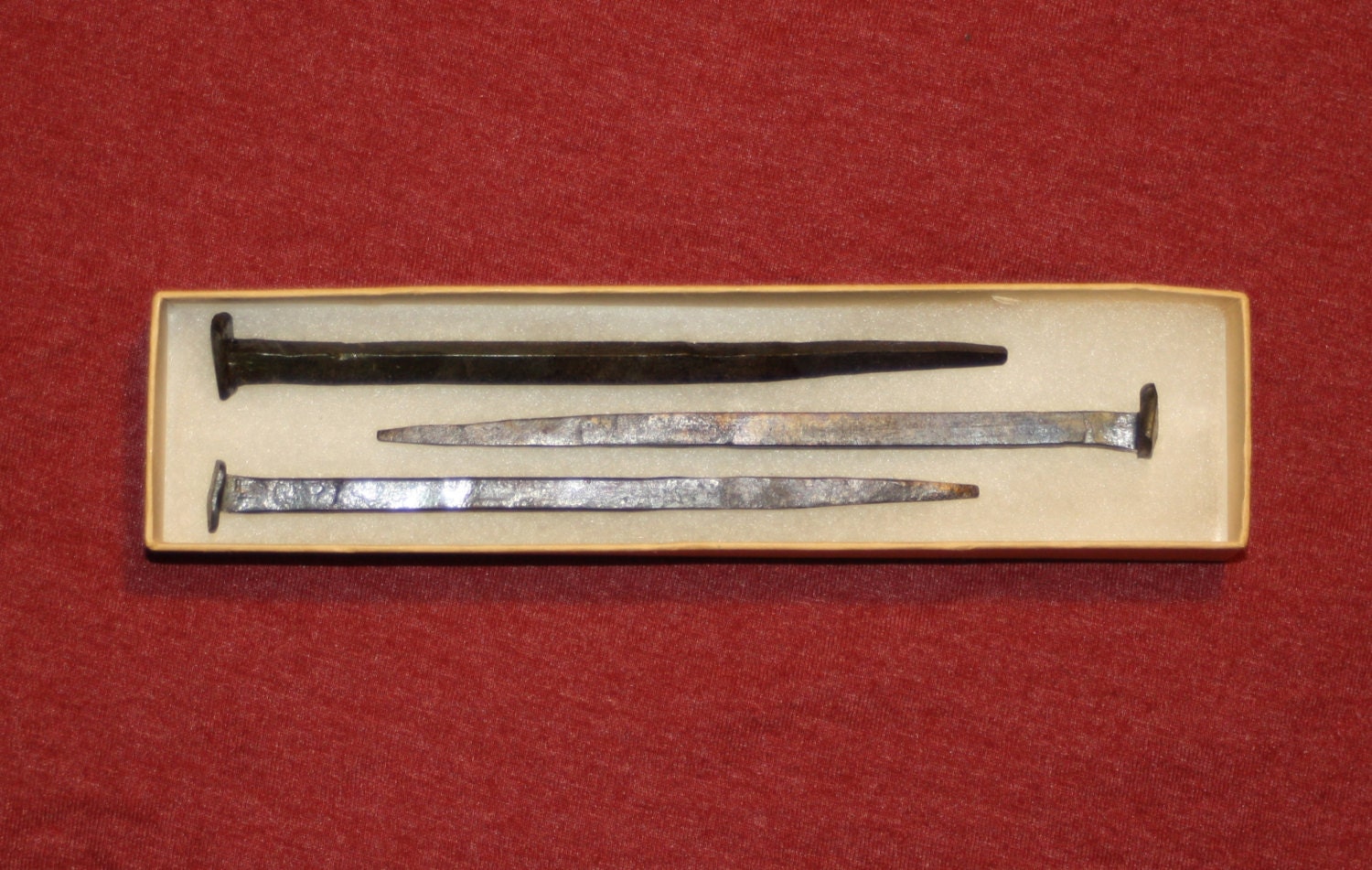 hand forged crucifixion nails set of 3