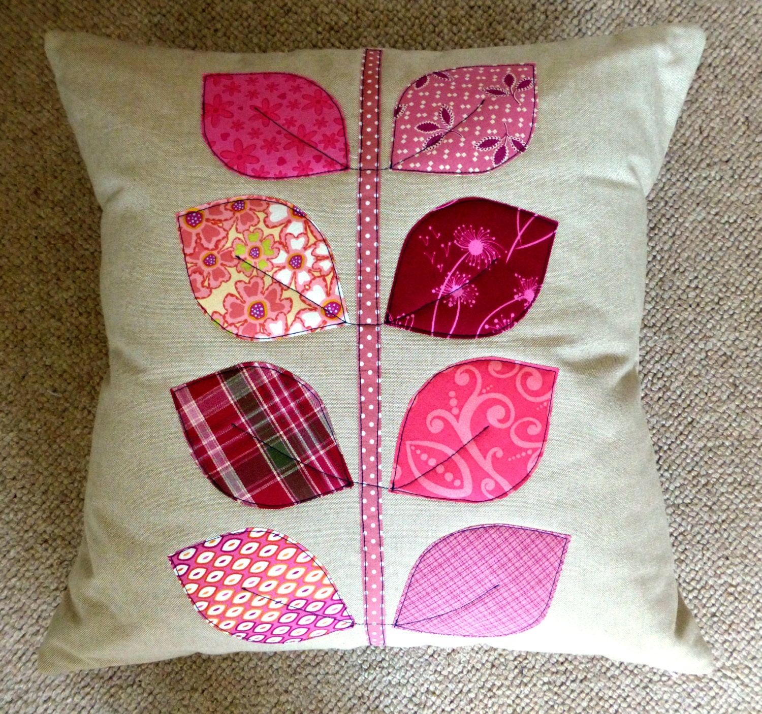 PDF Pattern: Applique Quilted Cushions Level Beginner