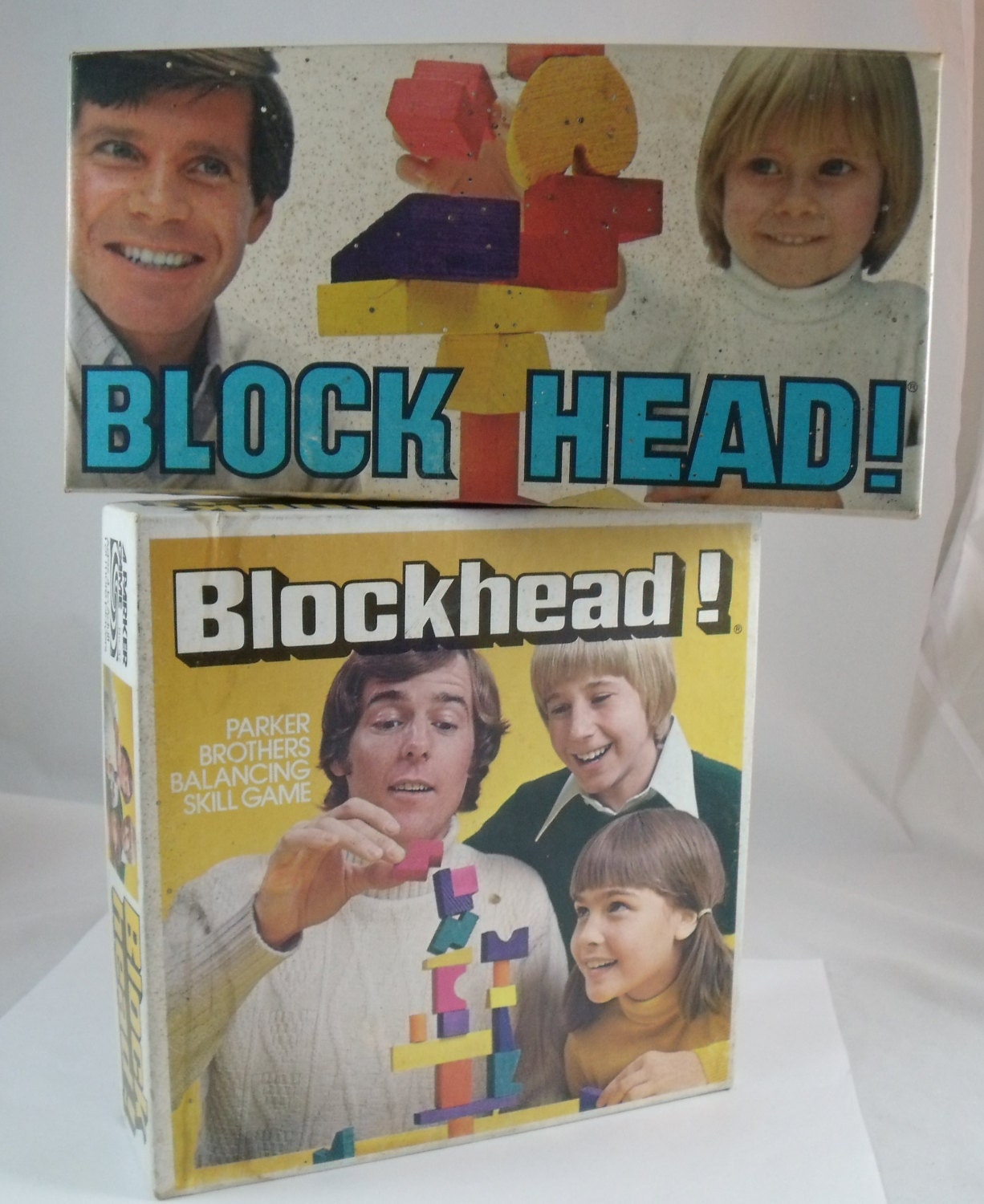 Vintage 1970's Block Head Games from Parker by TheKeyHoleVintage