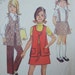 vintage 1970s Simplicity sewing pattern 8942 girls skirt