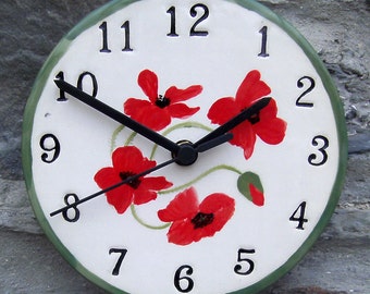 Ceramic clock | Etsy