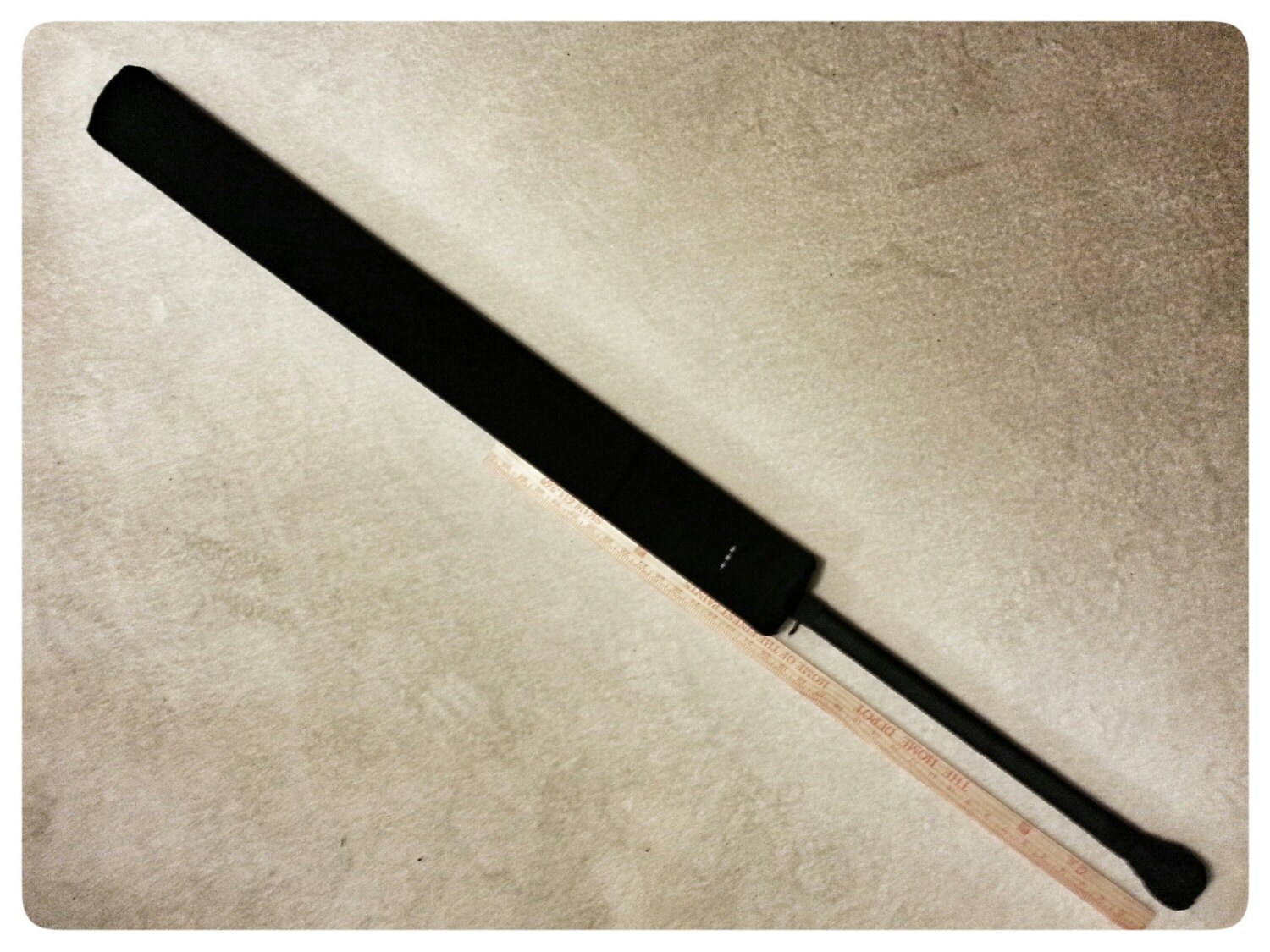 55 RED SWORD on 1/2 Square Fiberglass by GORGTHEBLACKSMITH