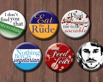 Hannibal Button Set - Choose 6