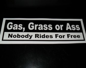 Gas grass or ass | Etsy