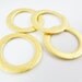 4 LargeTextured Flat Ring Closed Loop Circle by LylaSupplies