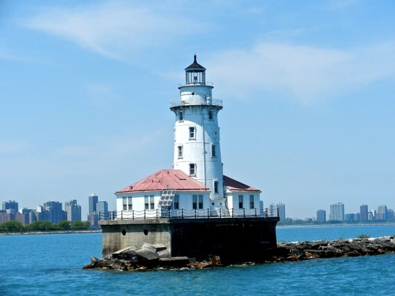 Items similar to Lighthouse--Chicago, Illinois on Etsy