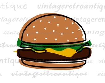 Popular items for hamburger clip art on Etsy