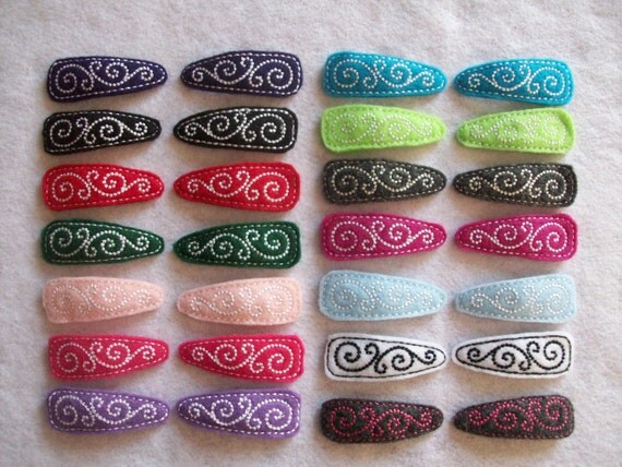 Items similar to Kids Hair Clip - Swirl Clips on Etsy