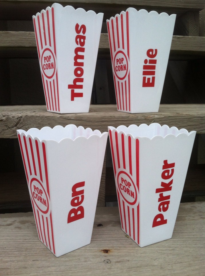 Personalized Popcorn Container & Tumbler