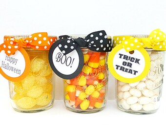 Halloween mason jars | Etsy