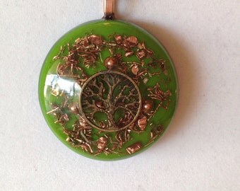 Large Orgone ASG charging disc with a Flower by SedonaOrgoneVortex