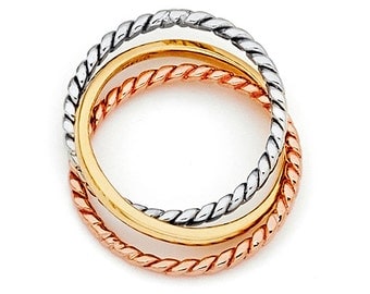 Einzigartige Artikel zum Thema tricolor ring | Etsy