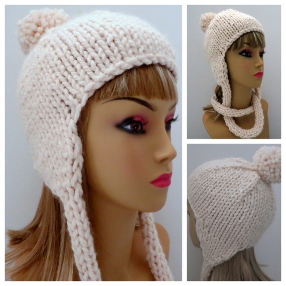 Hat Knitting Pattern PDF 120 Snowball Hat by WomanOnTheWater