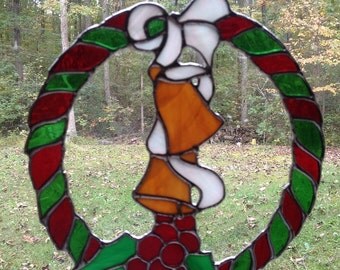 Popular items for stained glass wreath on Etsy