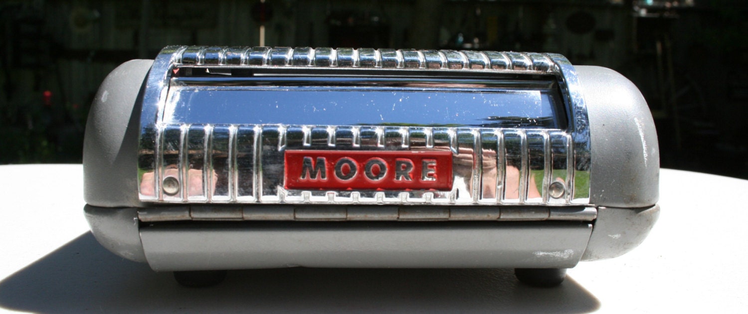 Vintage Moore Receipt Machine