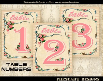 Popular items for event table numbers on Etsy