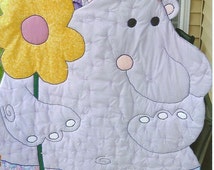 Popular items for hippo quilt on Etsy